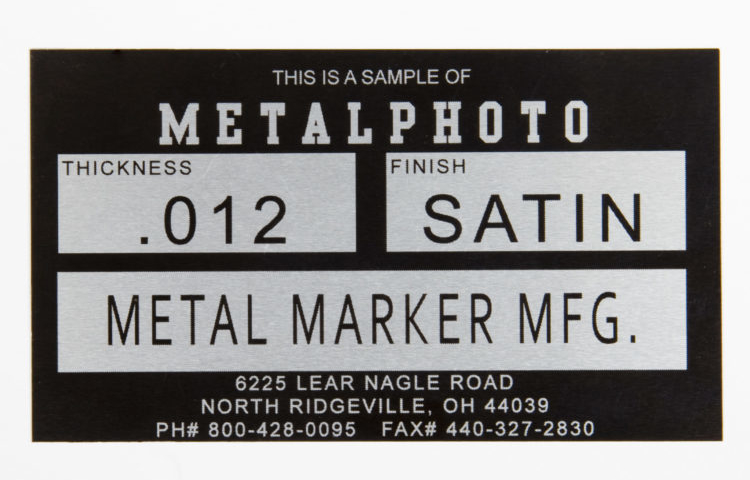 Aerospace Identification Products | Metal Marker Mfg