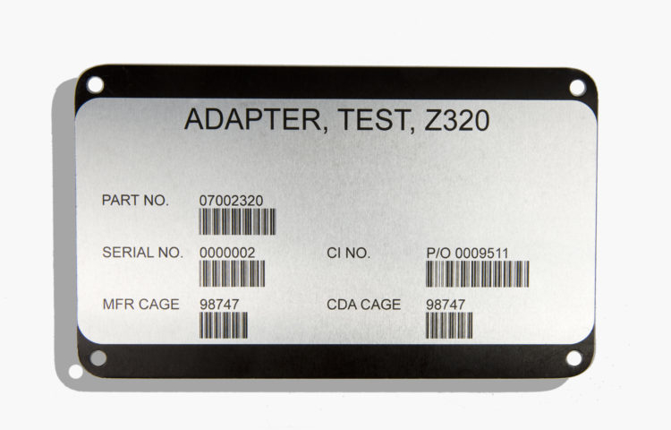 Aircraft Placards | Metal Tags, Nameplates, Labels | Metal Marker Mfg
