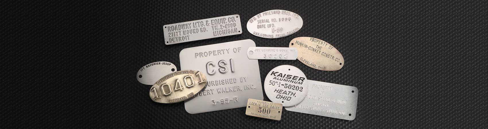 Metal Tags & Labels | Metal Marker Mfg