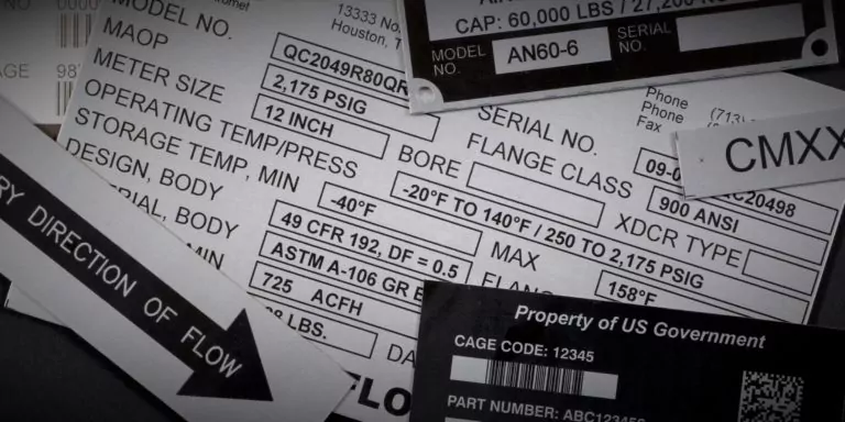 What Are Conduit Tags & Plates? | Metal Marker Mfg