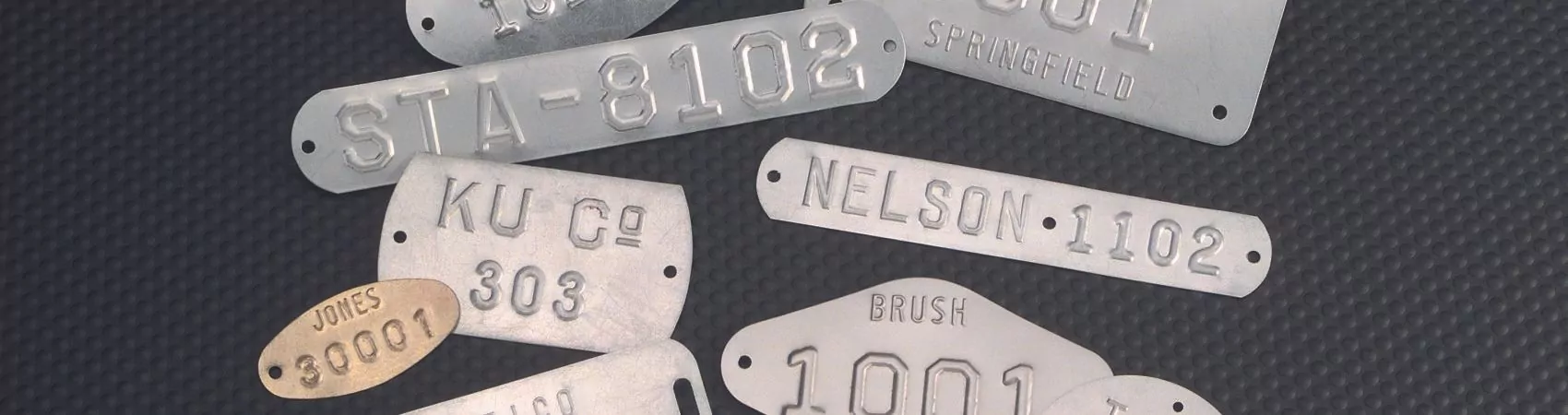 Certified Custom Embossed Metal Tags | Metal Marker Mfg