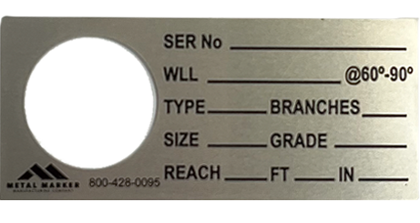 Custom Construction Tags | Metal Marker Mfg