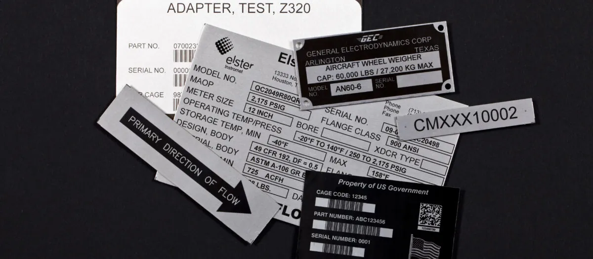 Compliant Custom CSC Shipping Plates | Metal Marker Mfg